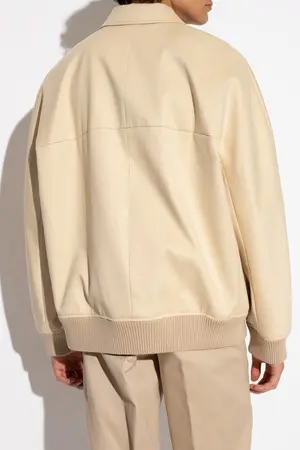 LANVIN Buttoned Bomber Jacket - Nude