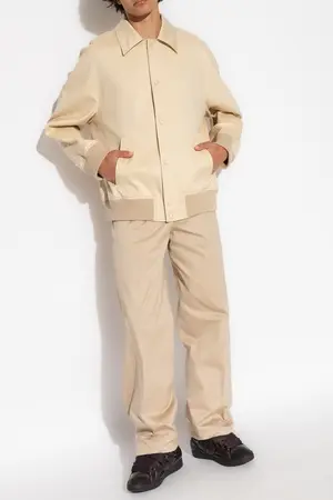 LANVIN Buttoned Bomber Jacket - Nude