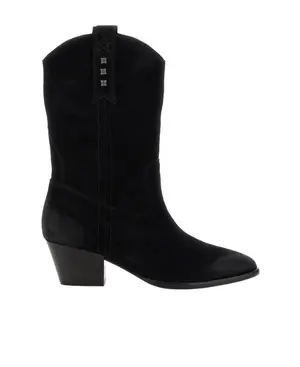 Ash Pointy Toe Zip-up Boots With Nail Detailing