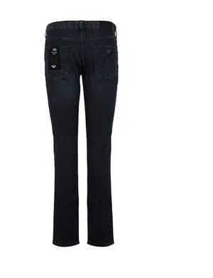 Emporio Armani Logo Embroidered Skinny Jeans