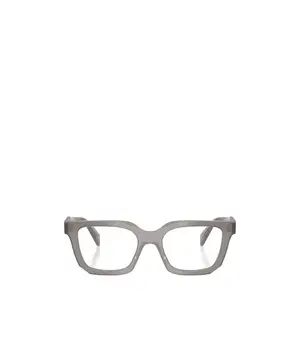 Prada Square Frame Eyeglasses - Gray