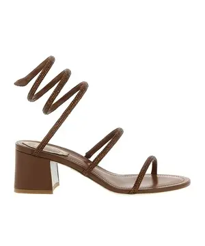 Rene Caovilla Embellished Spiral Sandals