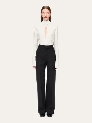 FERRAGAMO High Waisted Tailored Trousers