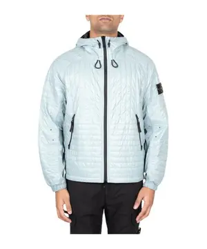 Stone Island Logo-appliqué Padded Hooded Jacket