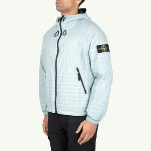 Stone Island Logo-appliqué Padded Hooded Jacket