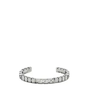 Versace Greca Pattern Bracelet - Silver