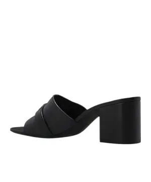 Tory Burch Leelee Leather Heeled Sandals - Black