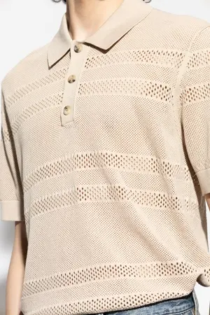 Dries Van Noten Mesh Polo Shirt