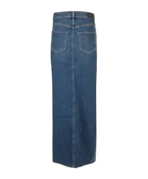 Paige Maxi Denim Skirt With Front Slit