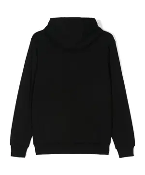 Balmain Logo Print Cotton Zip-up Hoodie