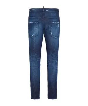 Dsquared2 Distressed Slim-fit Jeans - Blue