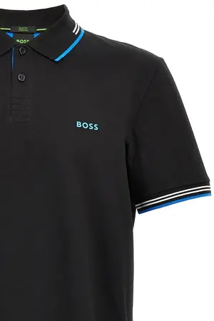 Hugo Boss Logo Printed Short-sleeved Polo Shirt