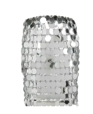 Rabanne Asymmetric Circular-disc Mini Skirt - Gray