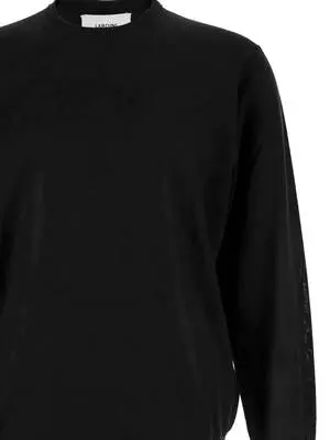 LARDINI Long Sleeve Crewneck Jumper - Black