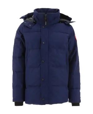 Canada Goose Padded Down Jacket With Logo Hood