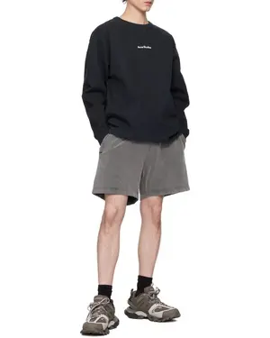 Acne Studios Logo Print Long Sleeve Sweatshirt