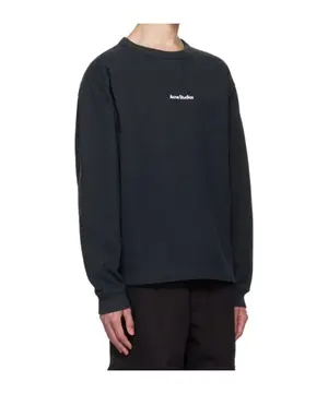 Acne Studios Logo Print Long Sleeve Sweatshirt