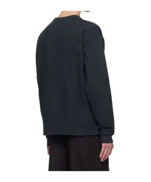 Acne Studios Logo Print Long Sleeve Sweatshirt