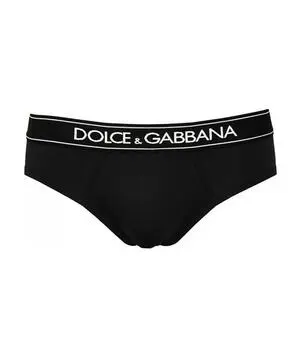 Dolce & Gabbana Logo Detail Panties - Black