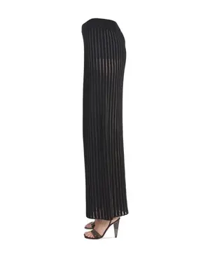Fabiana Filippi Ribbed Stripe Straight-leg Trousers