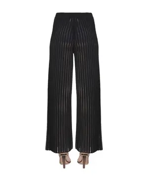 Fabiana Filippi Ribbed Stripe Straight-leg Trousers