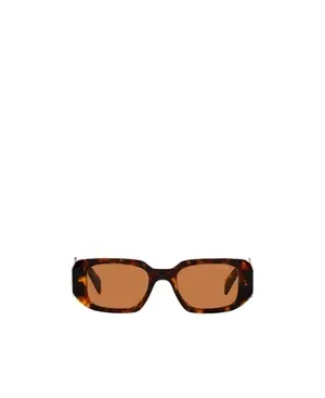 Prada Rectangular Frame Sunglasses - Brown