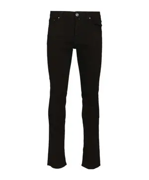 Jacob Cohen Slim Fit Jeans With Logo Patch - Black