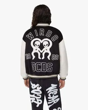 Gcds Two-toned Long-sleeved Bomber Jacket