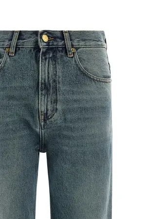 DARKPARK Marion Straight Leg Jeans With Detachable Cuffs - Green