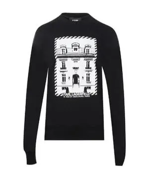 Karl Lagerfeld Logo Hoodie - Black
