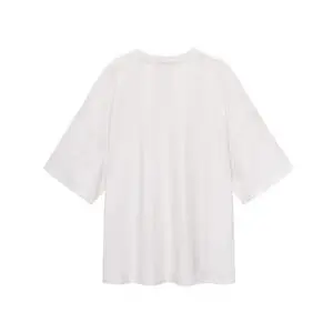 THREE QUARTERS Logo T-shirt With Round Neck Profile