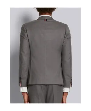 Thom Browne Super 120s Single-breasted Tailored Blazer - Medium Gray