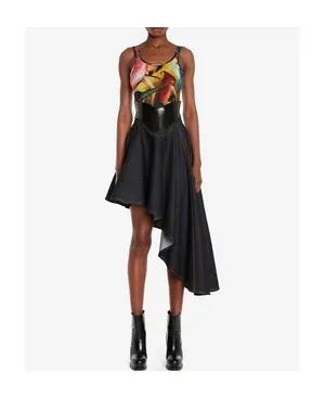 Alexander McQueen Graphic-printed Stretch Bodysuit