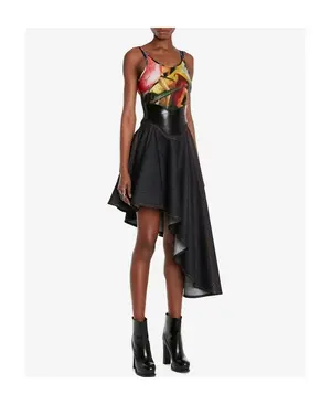 Alexander McQueen Graphic-printed Stretch Bodysuit
