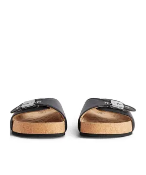 Balenciaga X Scholl Flat Calfskin Sandals