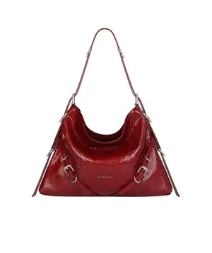 Givenchy Medium Voyou Python Bag - Dark Red