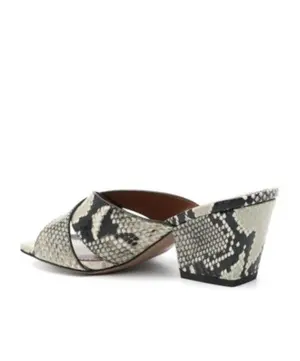 Paris Texas Square Toe Block Heel Sandals