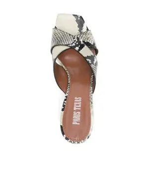 Paris Texas Square Toe Block Heel Sandals