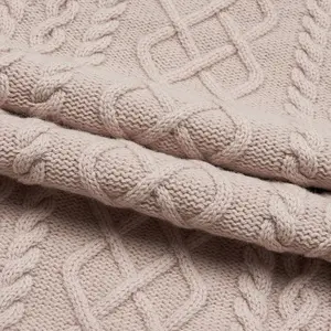 Max Mara High-neck Cable Knit Sweater
