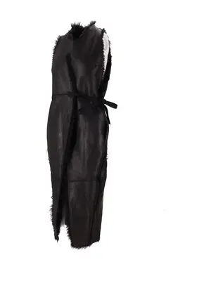 Rick Owens Shearling Belted Coat