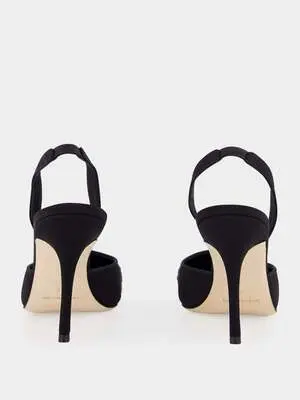 Manolo Blahnik Ralyne Embellished Slingback Pumps