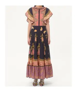 Valentino Garavani Graphic Print Midi Dress