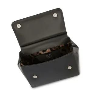 Dolce & Gabbana Logo Plaque Sicily Bag - Black