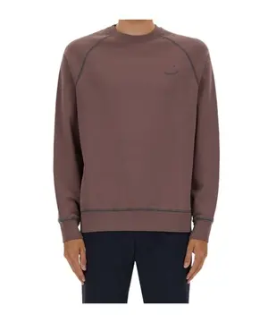 Paul Smith Long-sleeved Crewneck Sweatshirt - Red