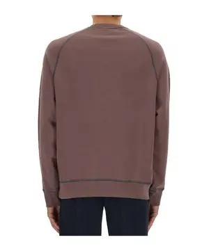 Paul Smith Long-sleeved Crewneck Sweatshirt - Red