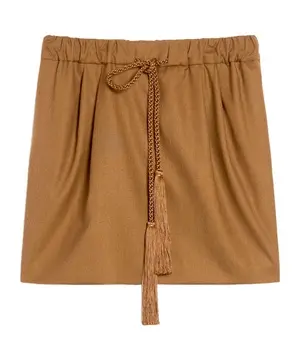 Max Mara Tabarin Tasseled Mini Skirt