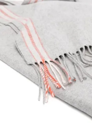 Brunello Cucinelli Striped Fringe Scarf