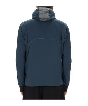 AND WANDER Alpha Air Zip-up Hoodie - Blue