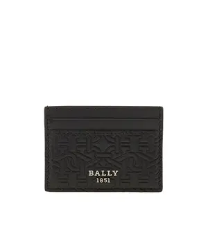 Bally Rectangular Card Bag - Black