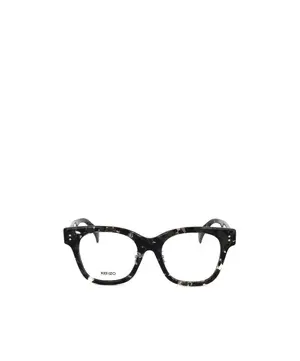 Kenzo Full Frame Flat Mirror Eyeglasses - Black